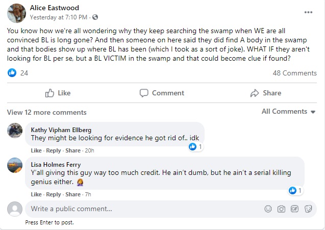 PHOTO Body Found In Swamp In Florida Near Where Police Are Searching ...